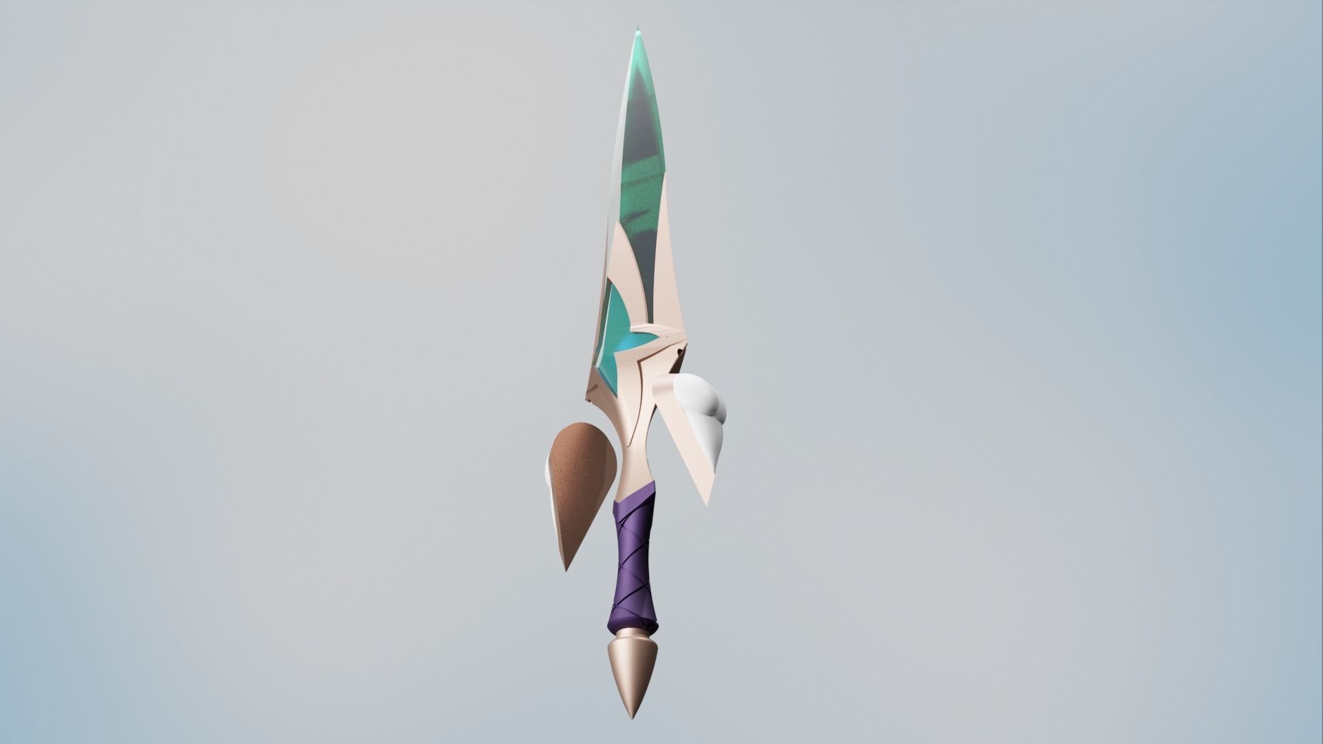 League of Legends - Star Guardian Akali - Weapons and gems 3D model 3D ...