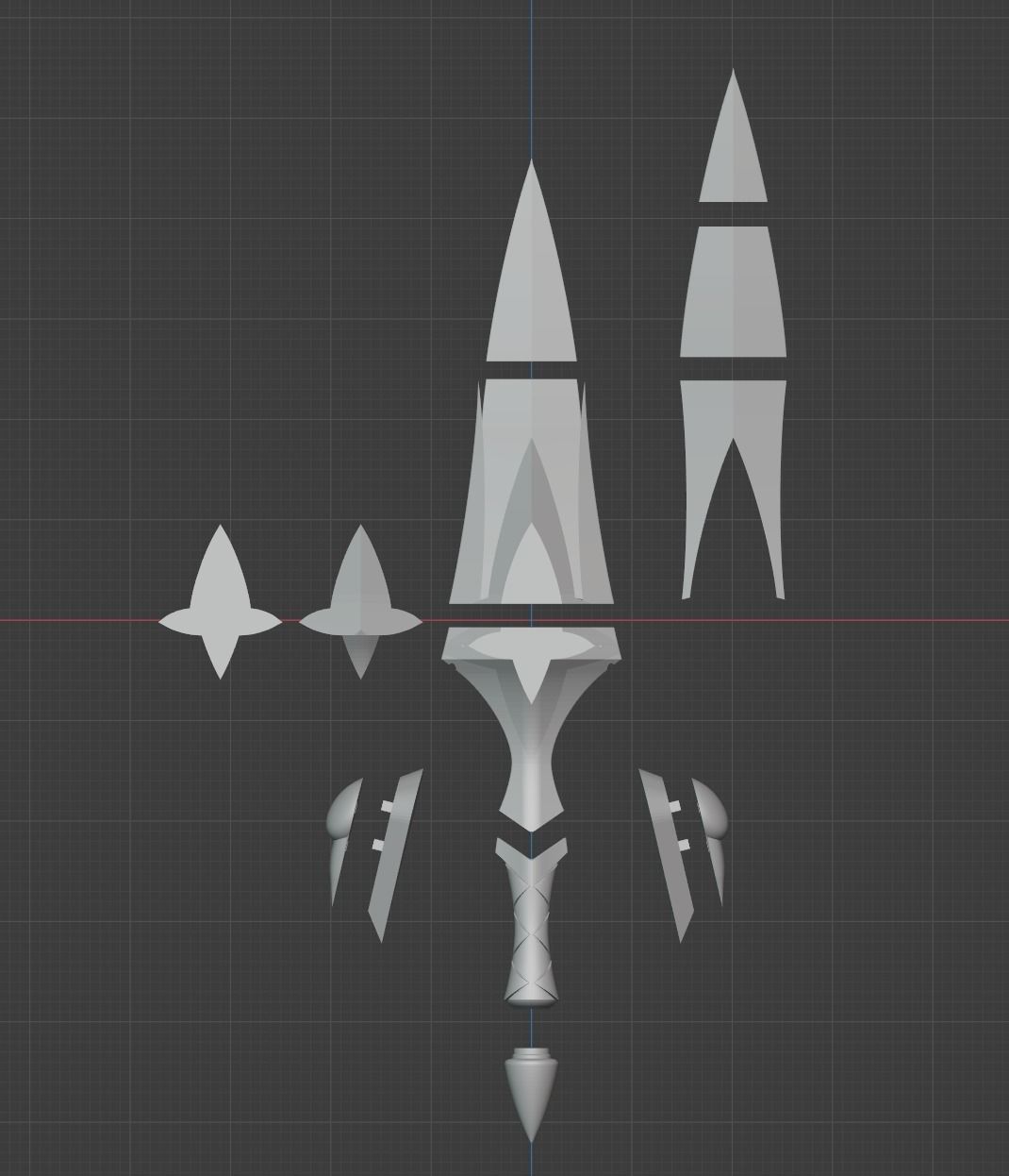 League of Legends - Star Guardian Akali - Weapons and gems 3D model 3D ...