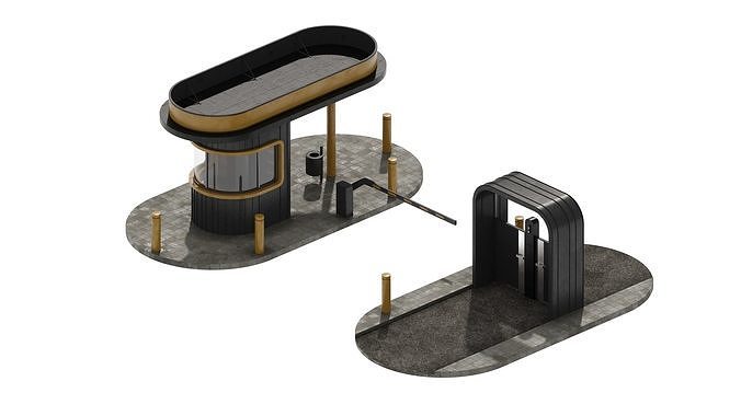 Security post 1 3D model | CGTrader