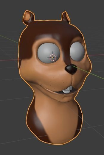 3D model A Chipmunk Head Sculpt VR / AR / low-poly | CGTrader