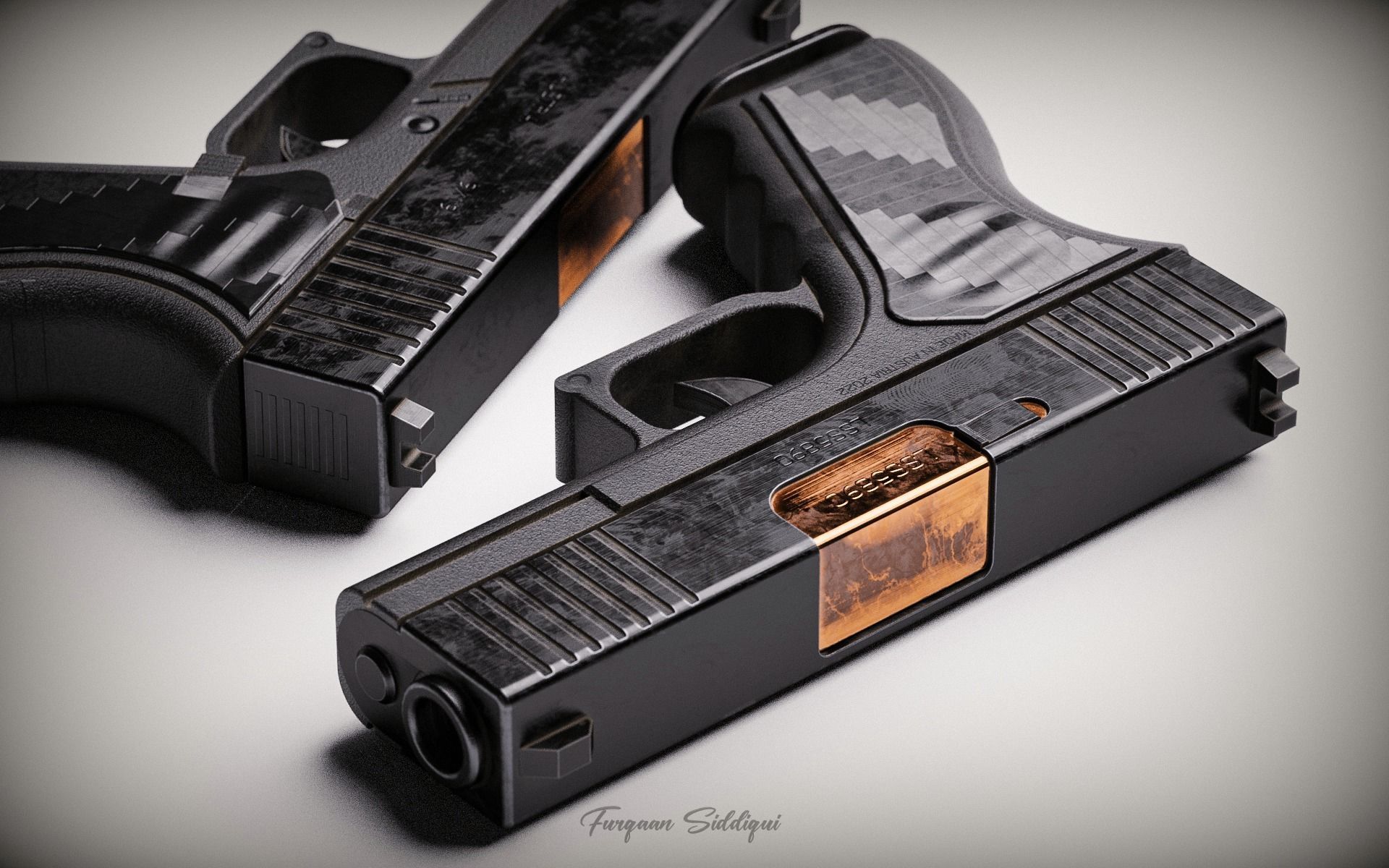 3D model Glock Pistol PBR VR / AR / low-poly | CGTrader