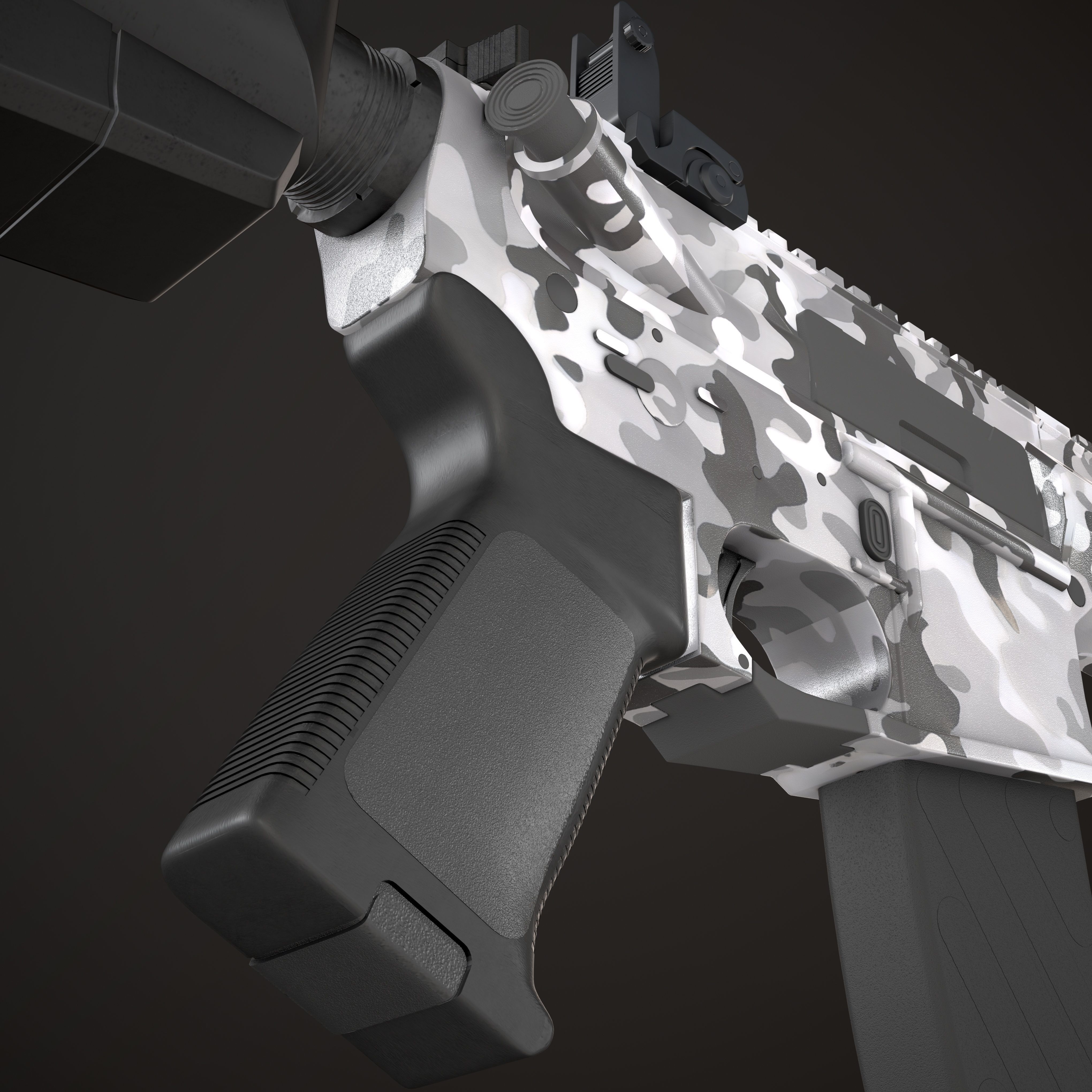 rec7 rifle free 3D model | CGTrader
