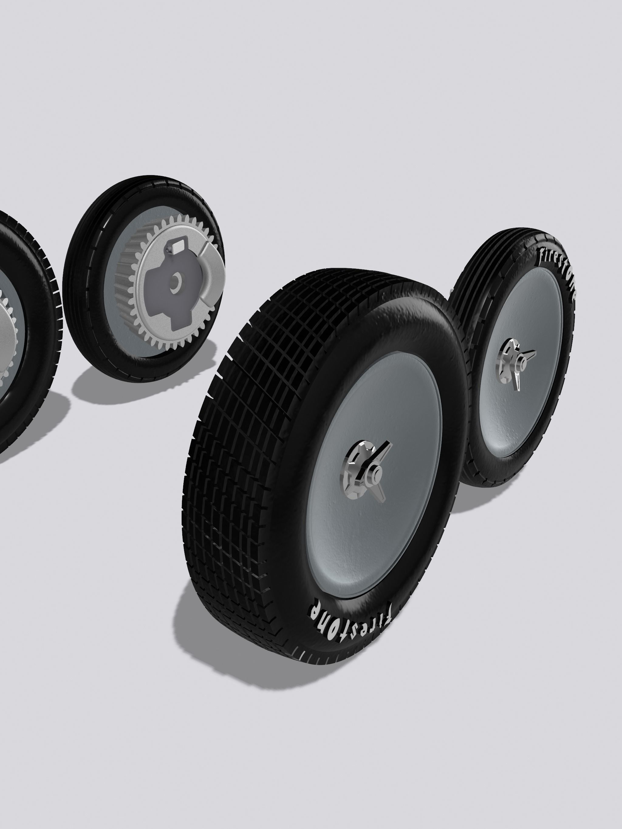MCS Speedster Rod Wheels Tires Brakes 3D model 3D printable | CGTrader