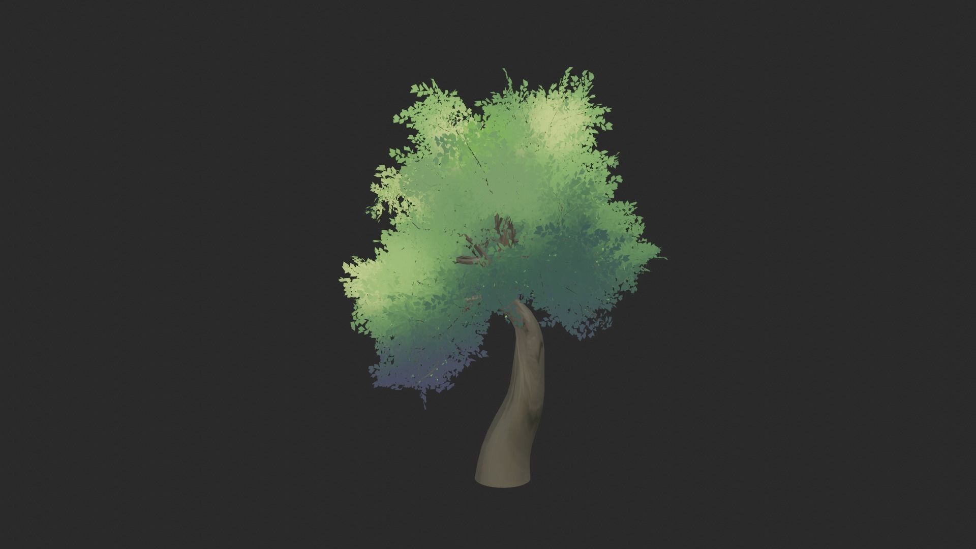 Anime Trees Highpoly 3D model | CGTrader