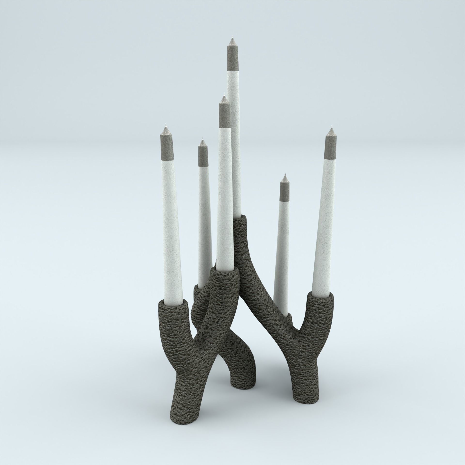 Contemporary Candles 3D model | CGTrader