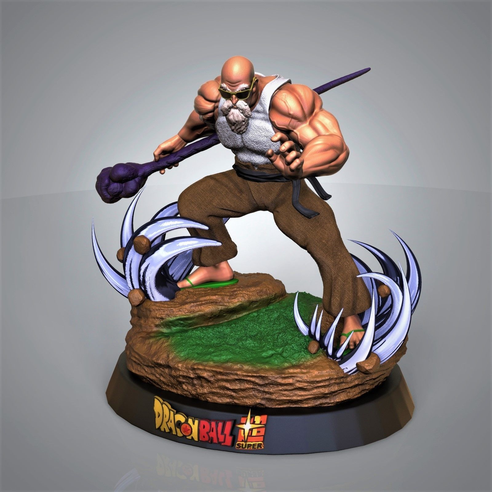 Master Roshi 3D model 3D printable | CGTrader