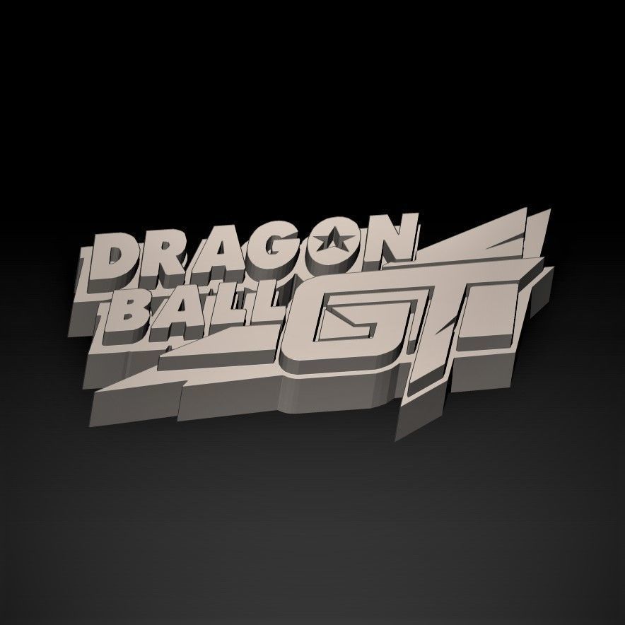 3D LOGO DRAGON BALL GT 3D model 3D printable | CGTrader