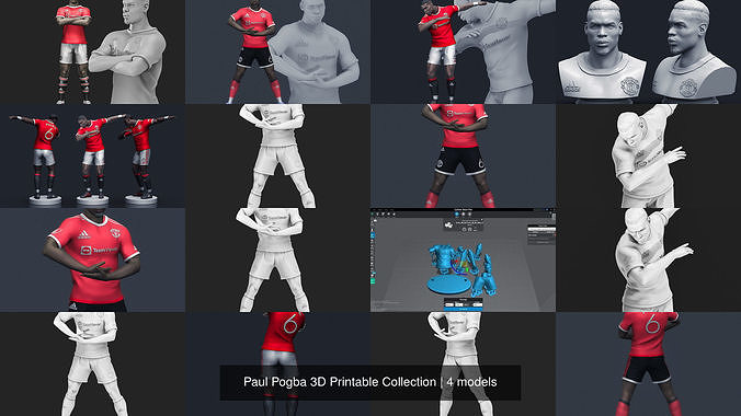 Paul Pogba 3D Printable Collection | CGTrader