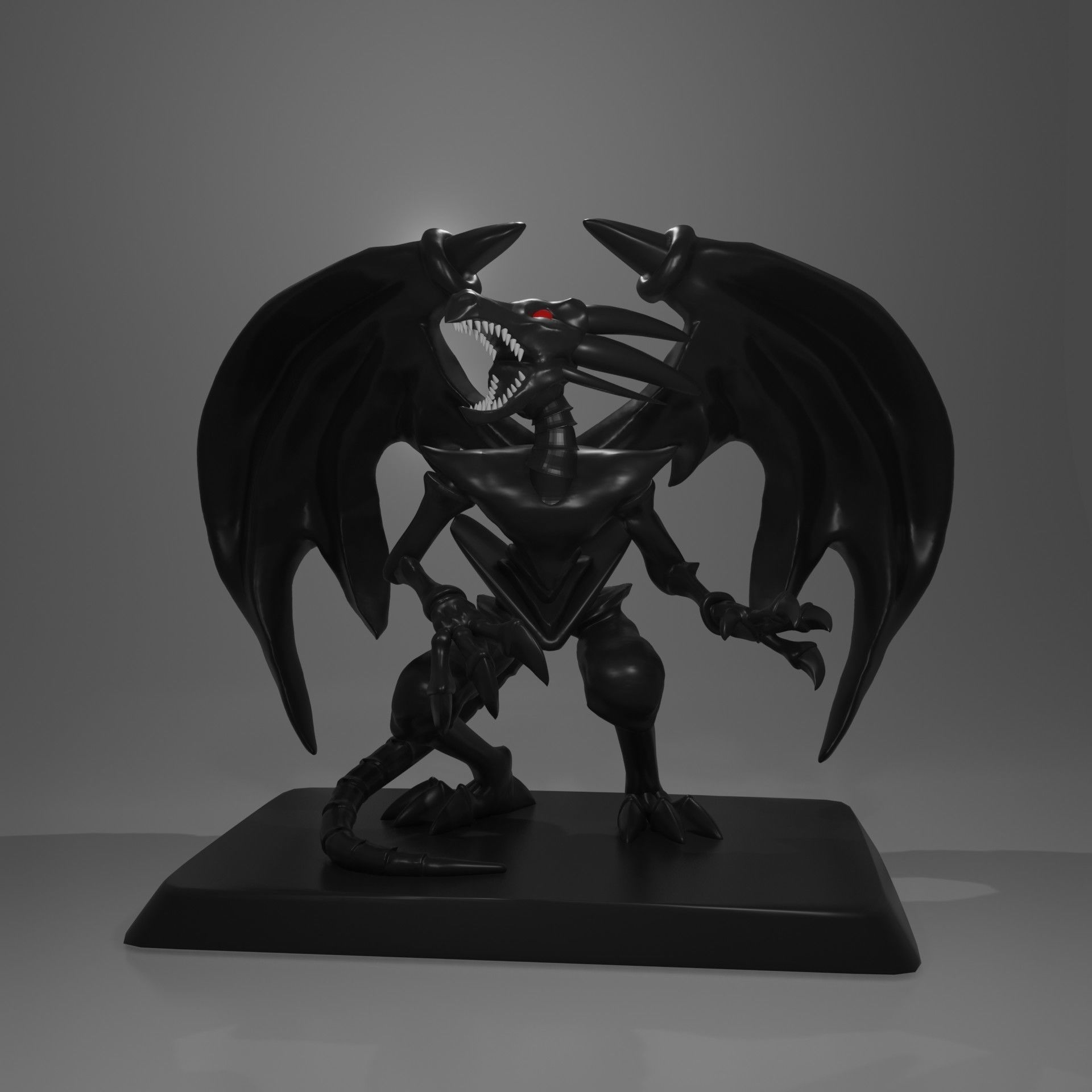 YUGIOH RED EYES BLACK DRAGON 3D model 3D printable | CGTrader