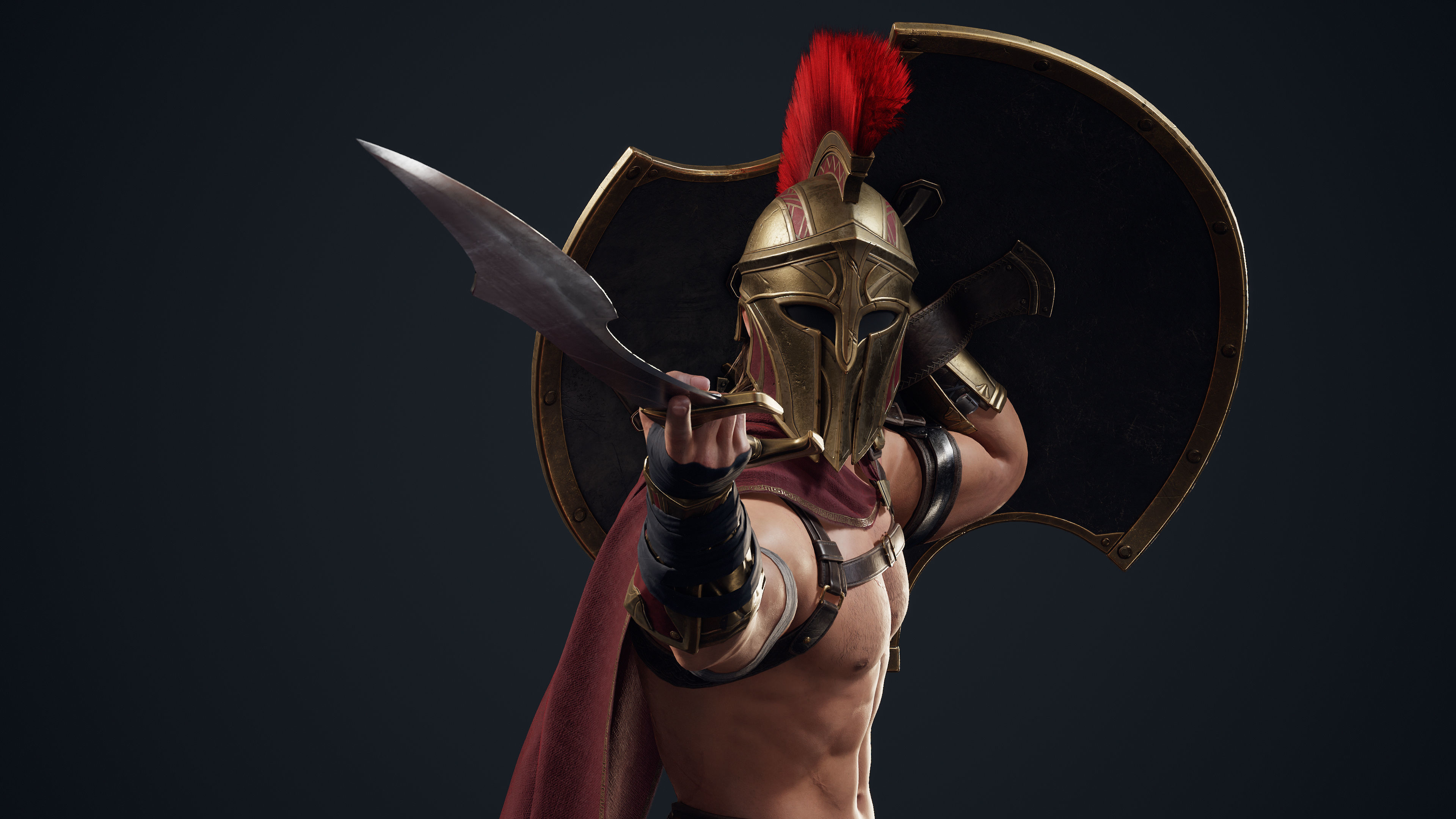 3D model Spartan Hoplite - Game Ready VR / AR / low-poly | CGTrader