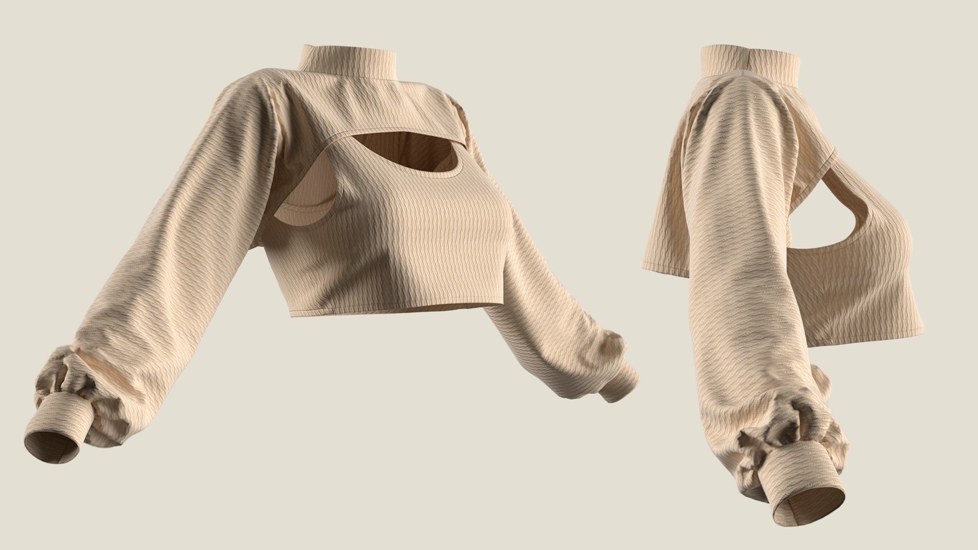 Female Pullovers Marvelous Designer 3D model | CGTrader