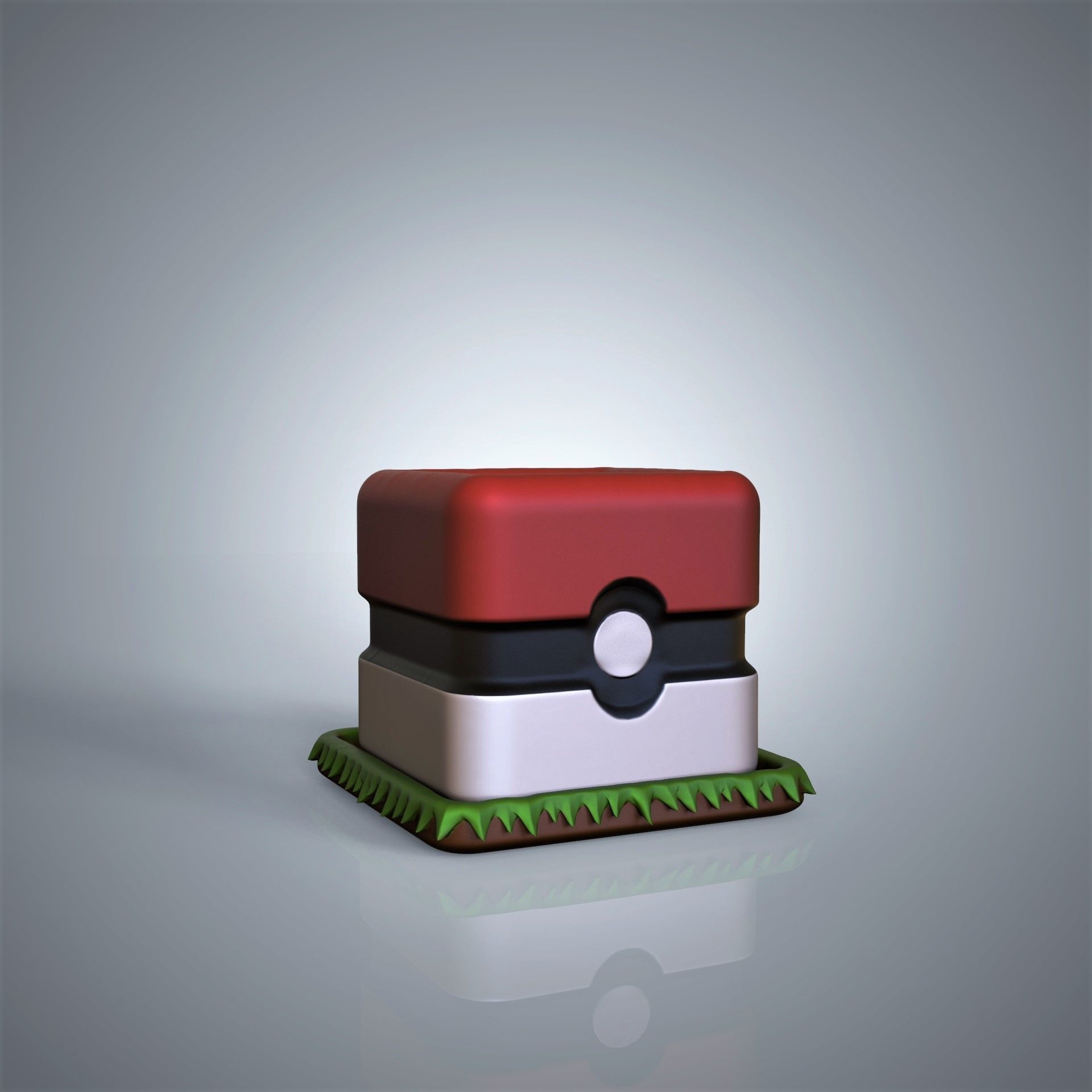 Pokebola Pot Flower- Pokemon 3D model 3D printable | CGTrader