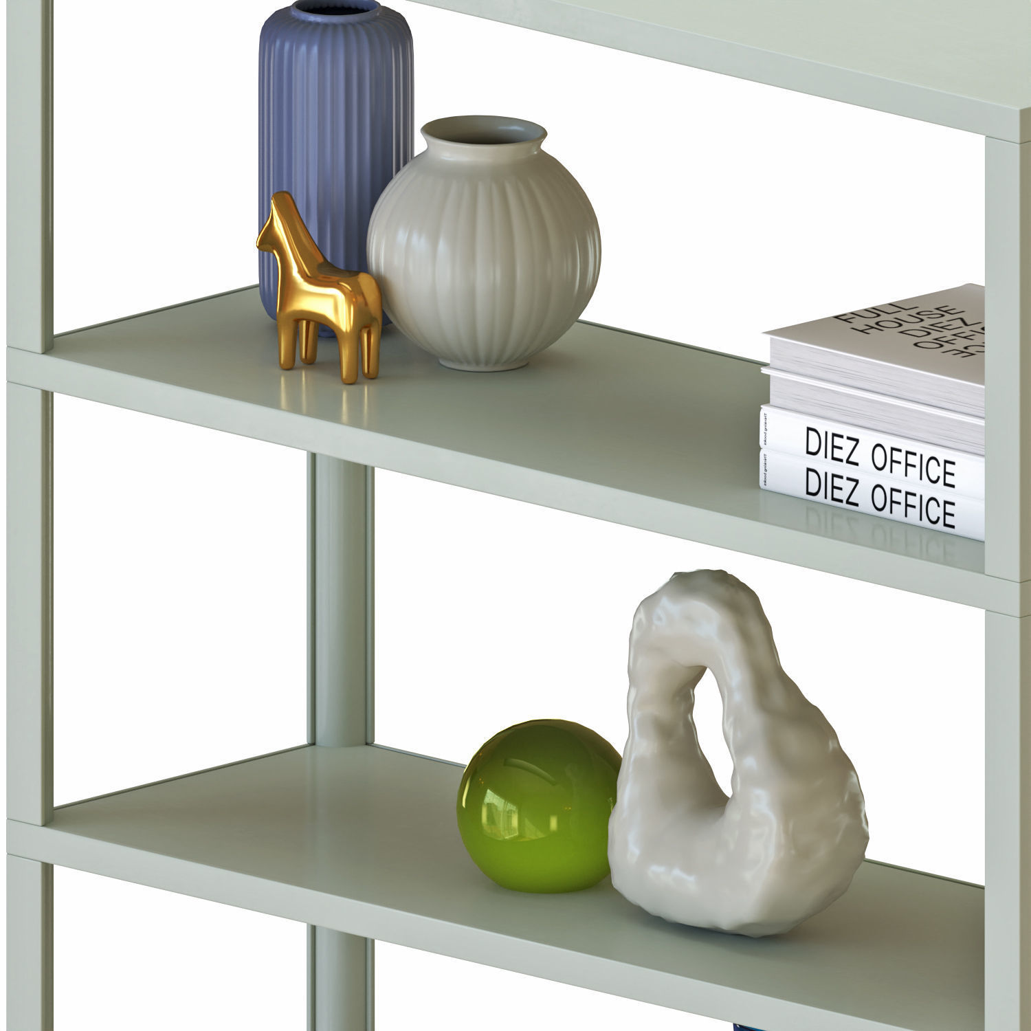 Hay New Order Bookshelf High with Storage 3D model | CGTrader