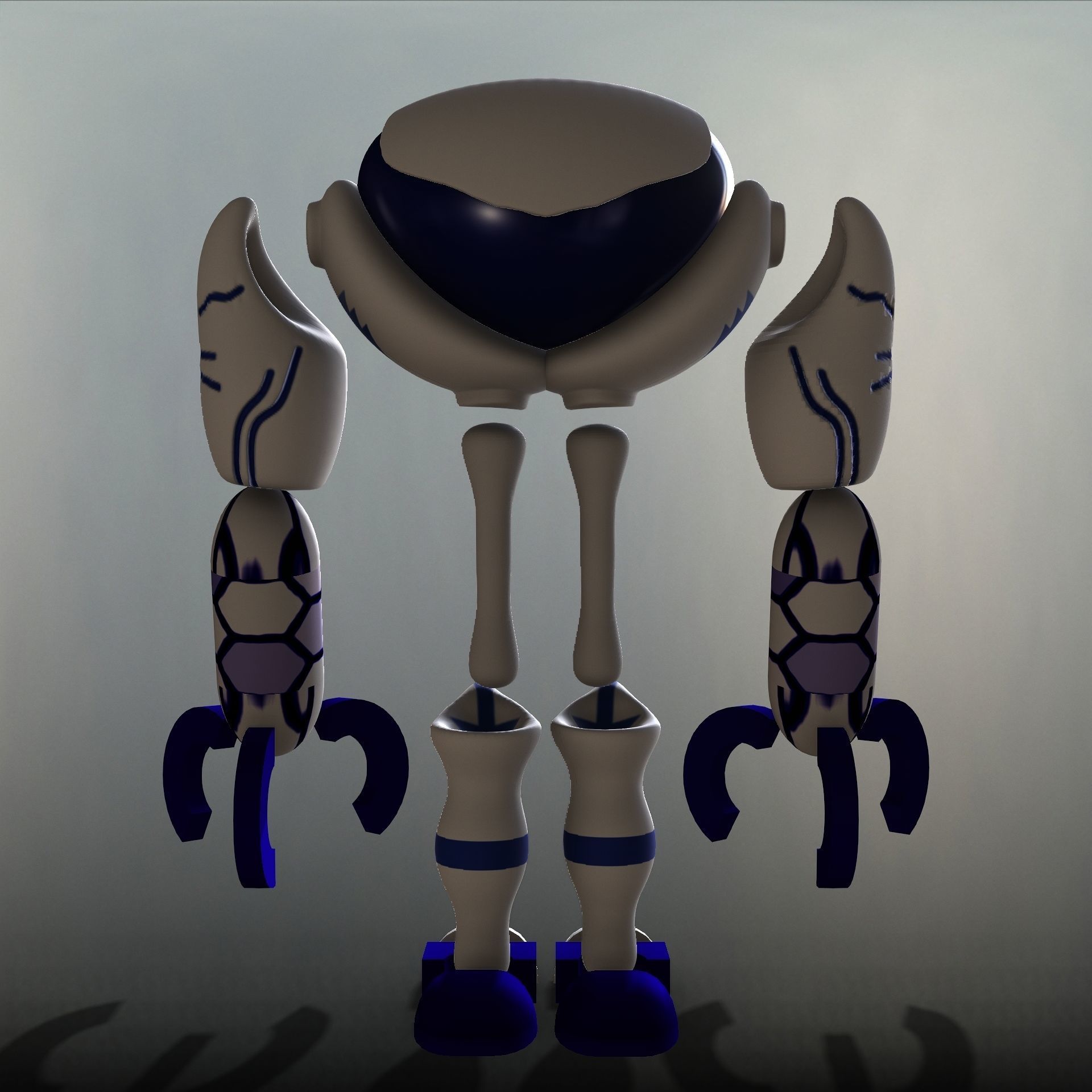 3D model Smiley Robot VR / AR / low-poly | CGTrader