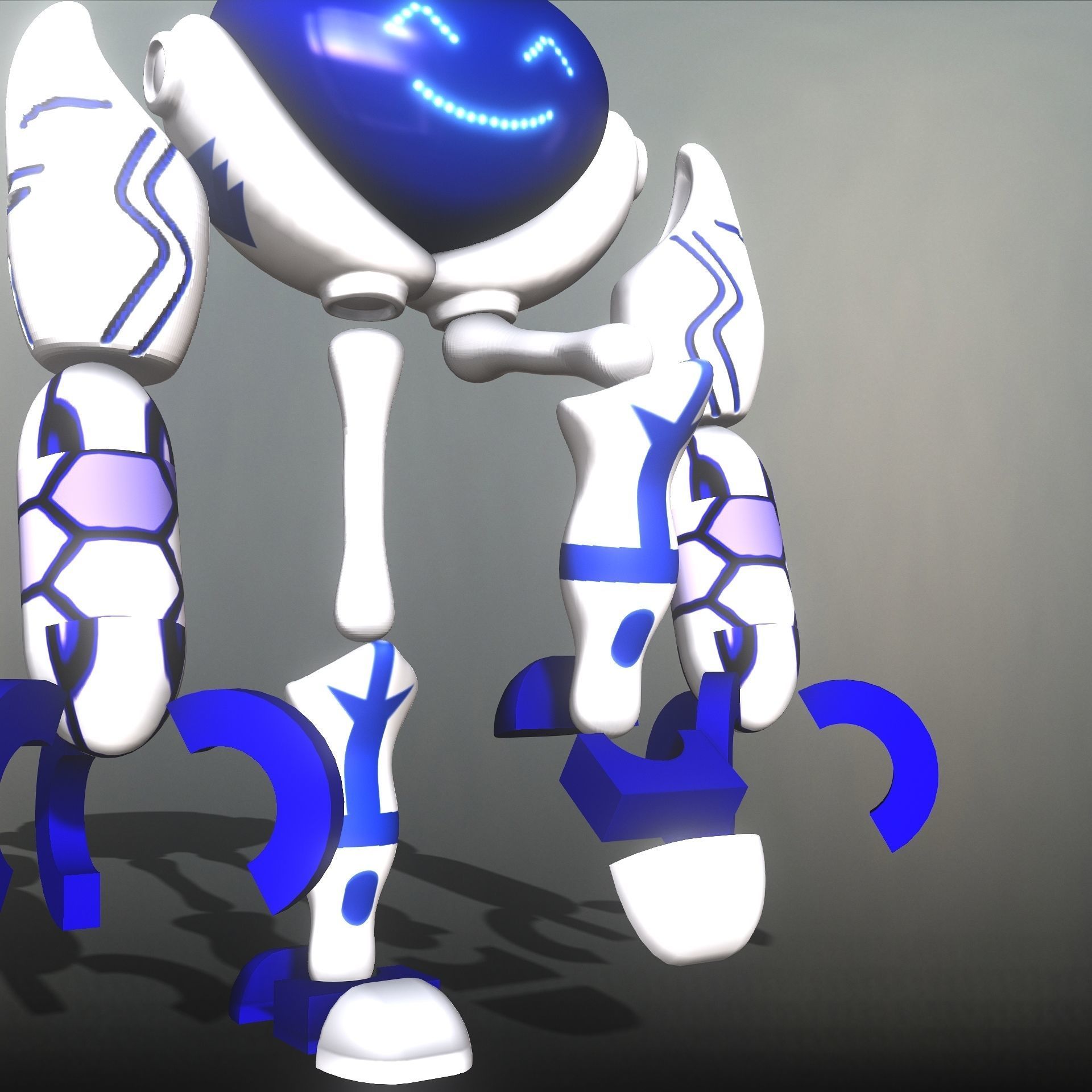 3D model Smiley Robot VR / AR / low-poly | CGTrader