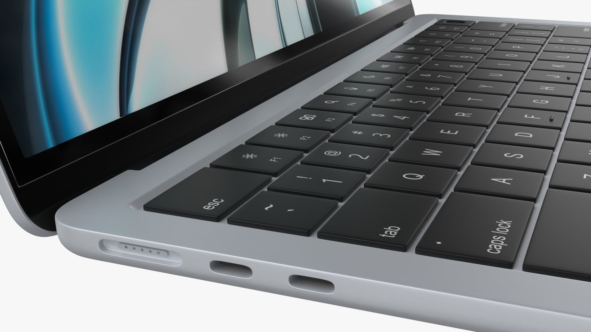 Apple MacBook Air M2 Silver 2022 3D model | CGTrader