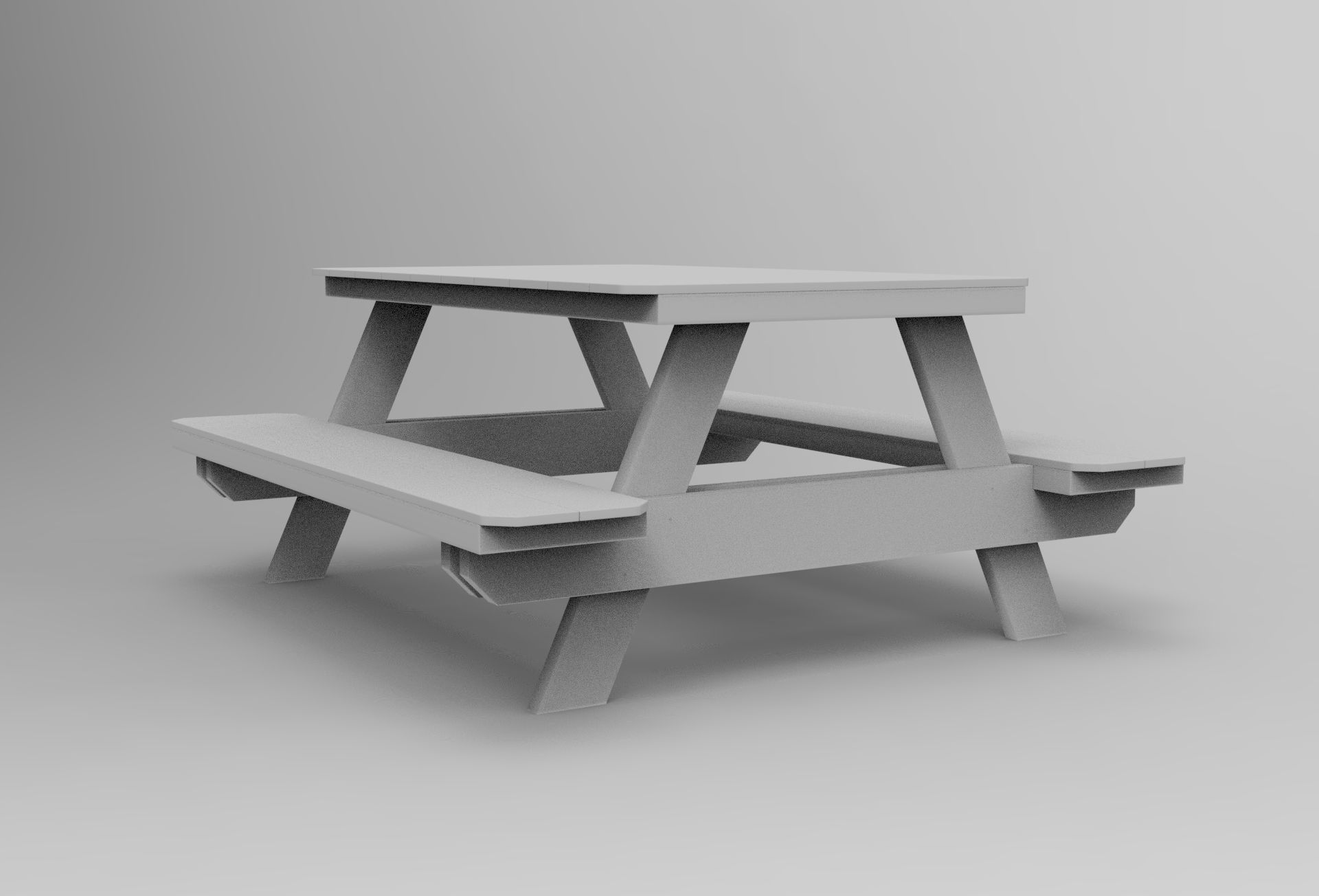 3D model Picnic Table VR / AR / low-poly | CGTrader