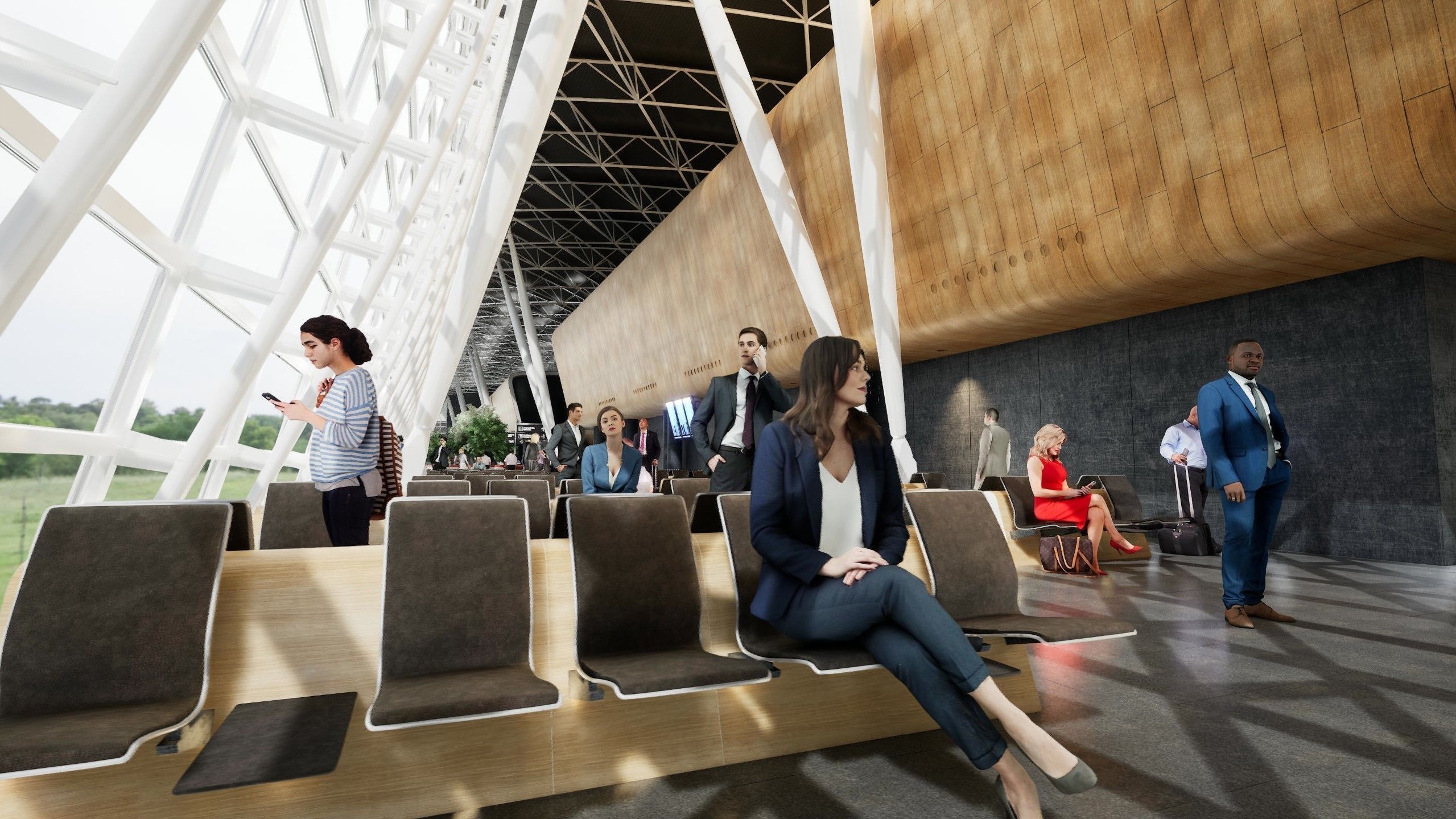 Airport terminal 3 scene file in Unreal engine 5 3D model | CGTrader