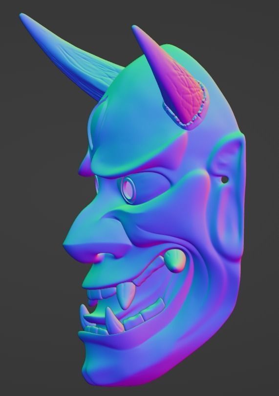 Hannya Eye mask 3D print model 3D print model 3D print model 3D model ...