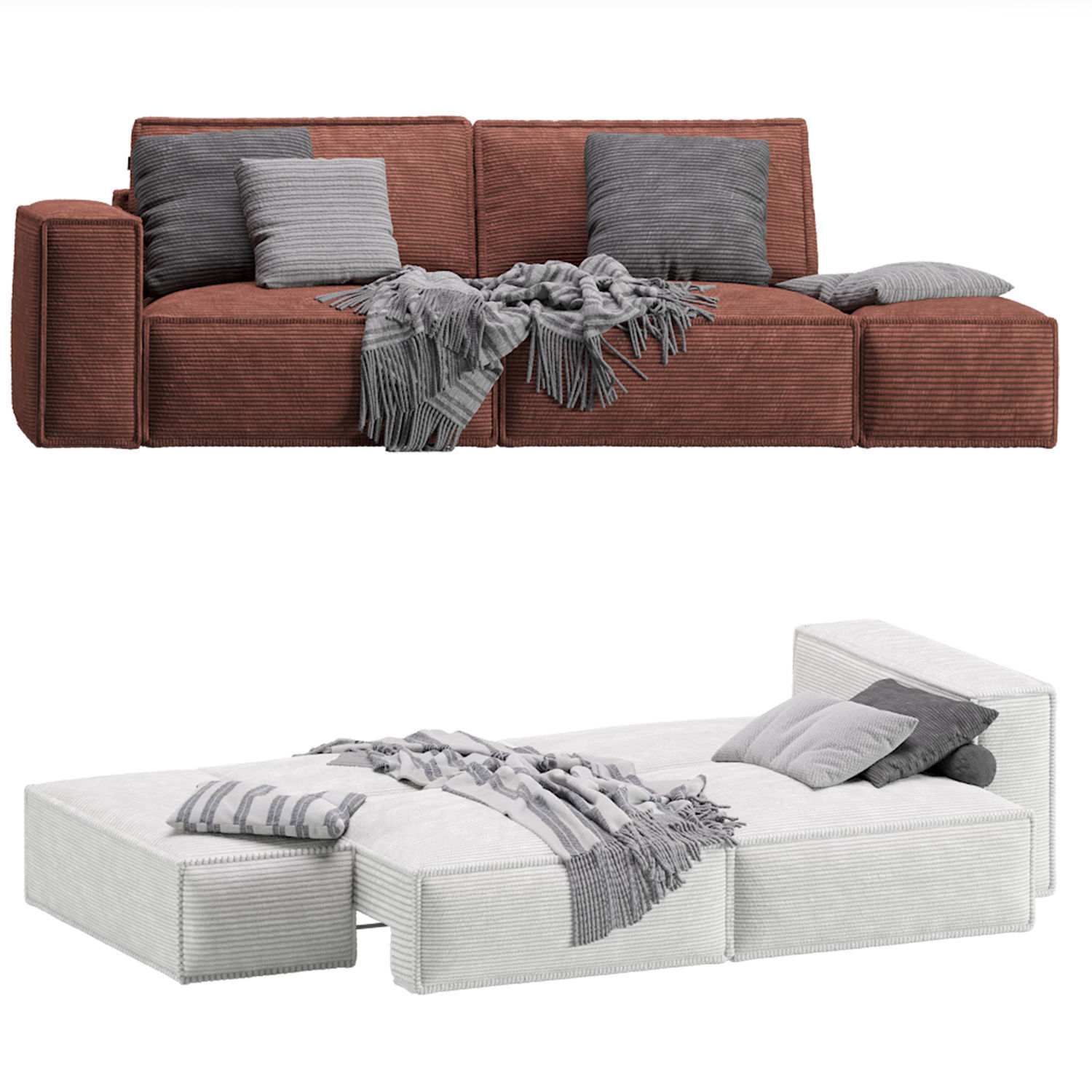 Modular Sofa Eten Gene Mint 3D model | CGTrader