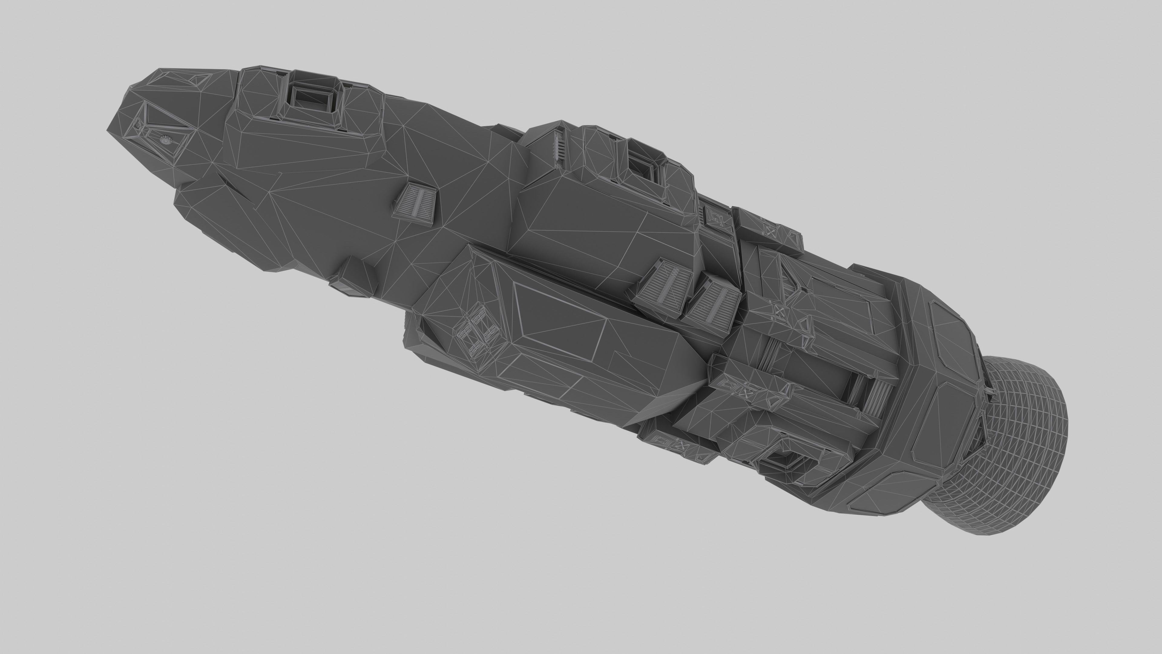 3D model The Raven Spaceship VR / AR / low-poly | CGTrader