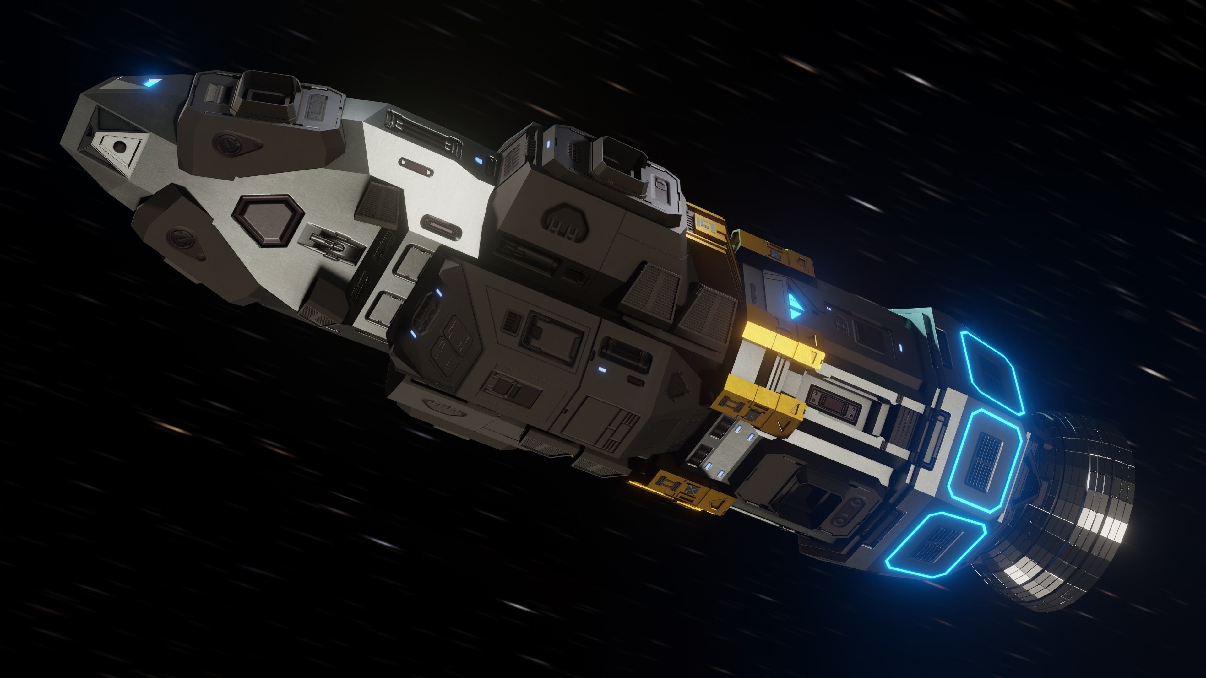 3D model The Raven Spaceship VR / AR / low-poly | CGTrader