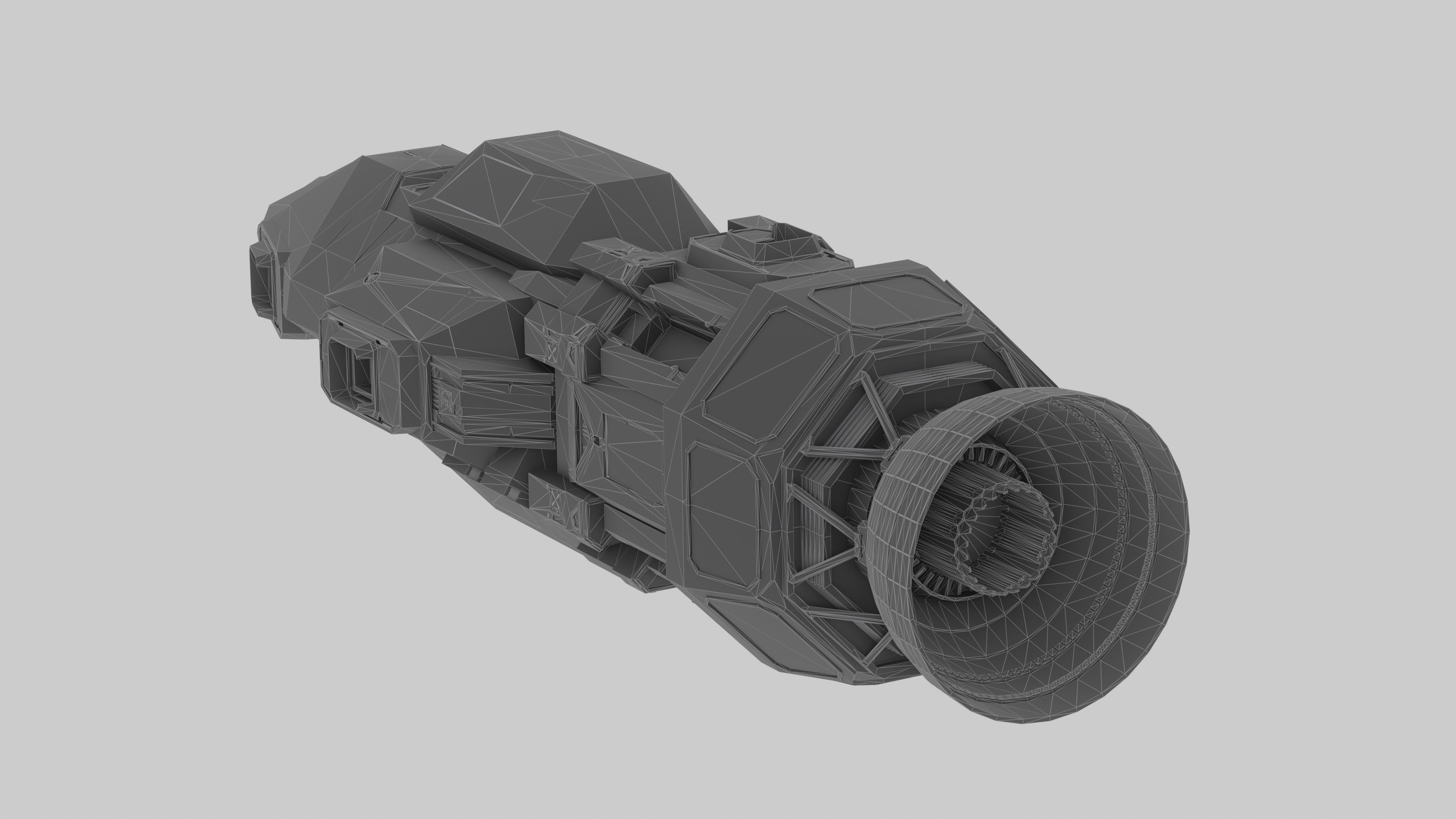 3D model The Raven Spaceship VR / AR / low-poly | CGTrader
