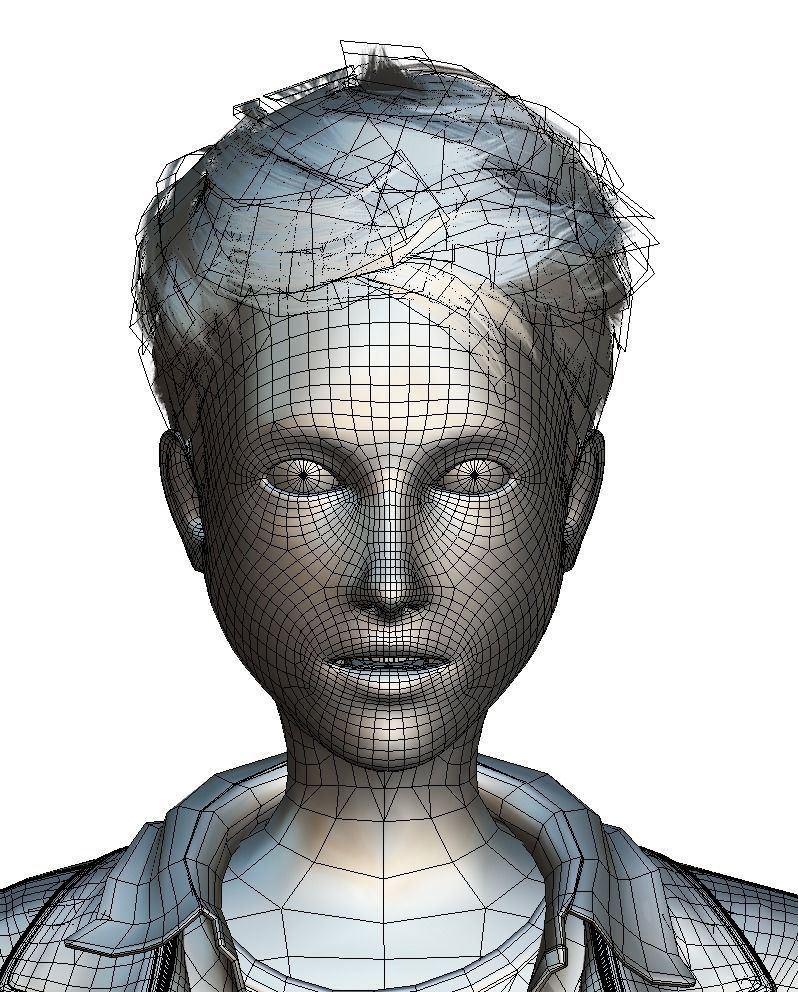 3D model Cartoon High Poly Subdivision Avatar 014 VR / AR / low-poly ...