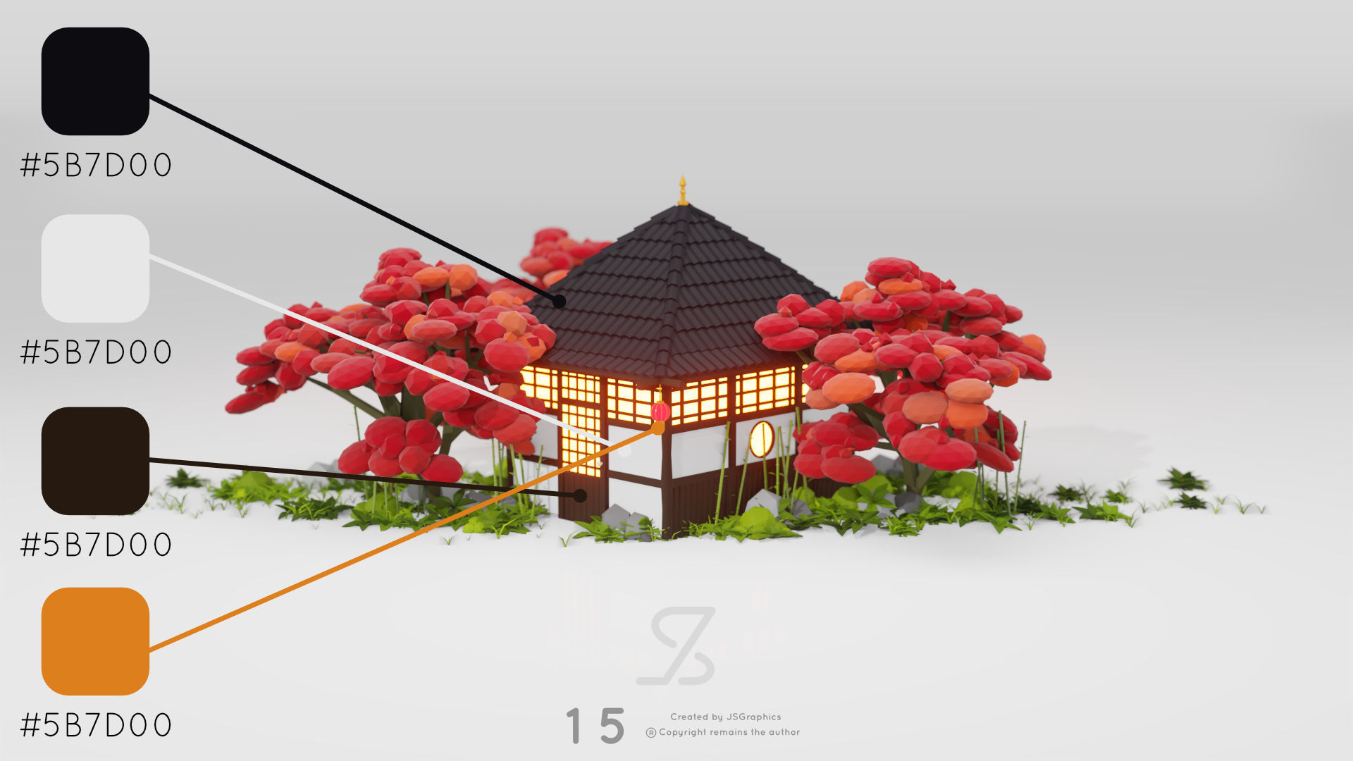 Japanese House free VR / AR / low-poly 3D model | CGTrader