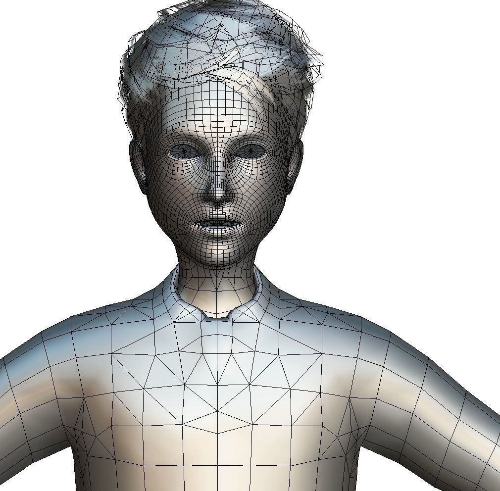 3D model Cartoon Low Poly Style Avatar 022 VR / AR / low-poly | CGTrader