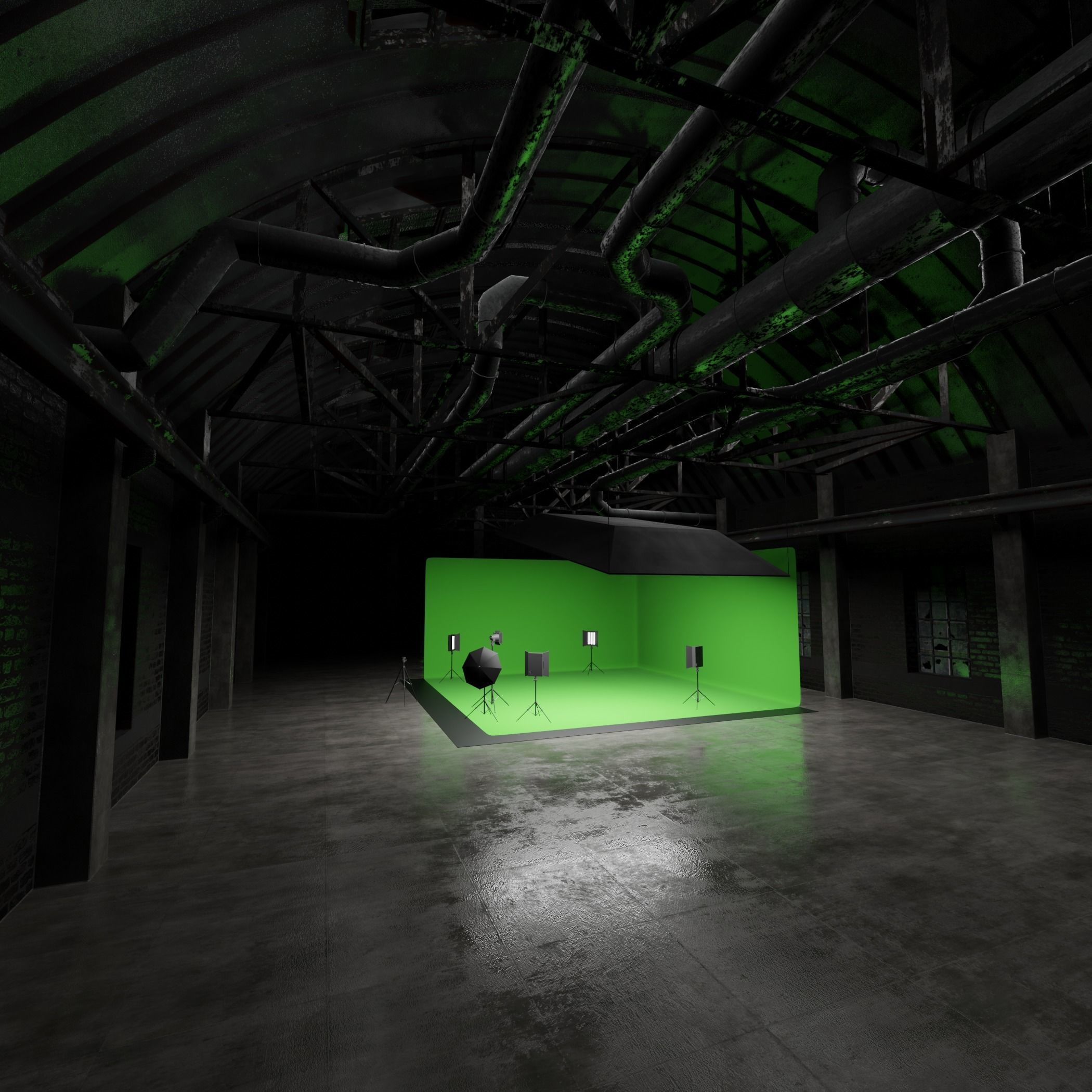 car studio 3D model | CGTrader