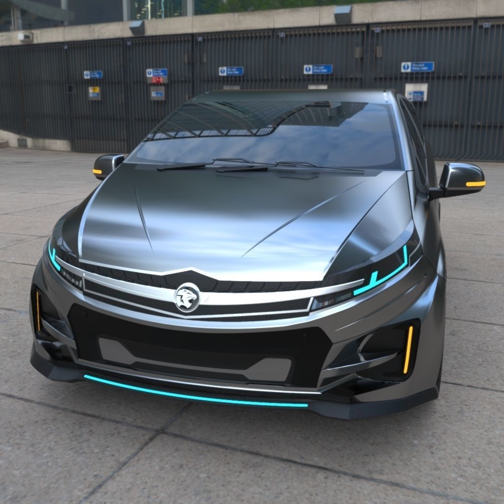 Sedan Car Concept 3D model | CGTrader