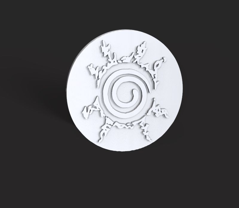 Eight Trigrams Seal logo 3D Naruto 3D model 3D printable | CGTrader