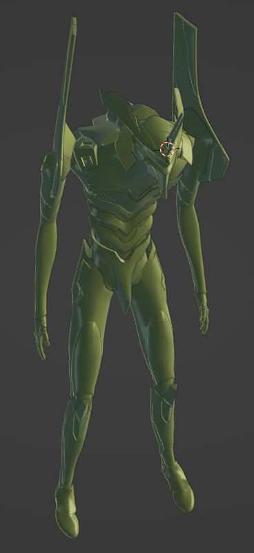 3D model Rigged EVA 06 Unit Neon Genesis Evangelion VR / AR / low-poly ...