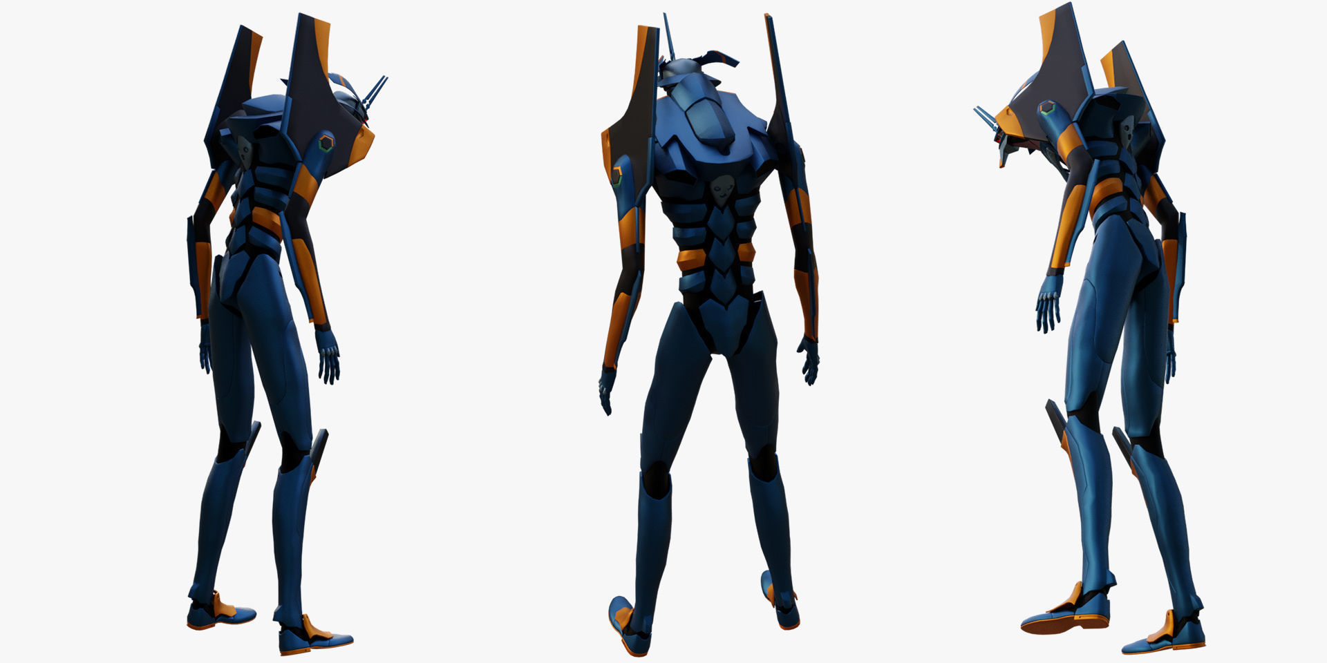 Rigged Units Eva Full Pack Neon Genesis Evangelion 3D Model Collection | CGTrader