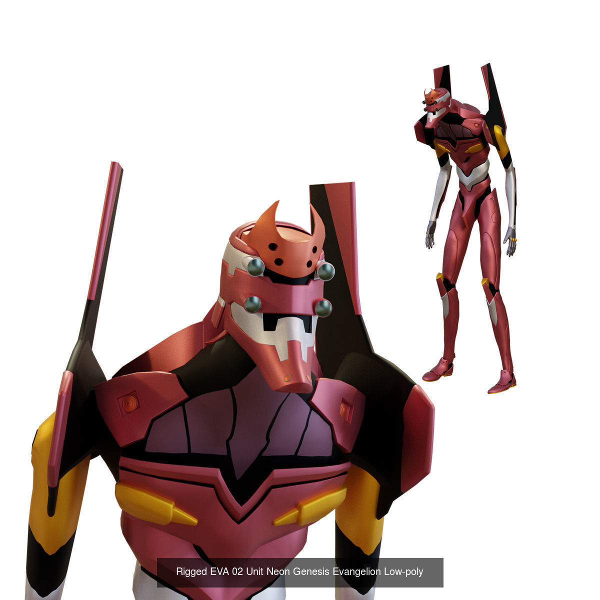 3D Model Collection Rigged Units Eva Full Pack Neon Genesis Evangelion ...