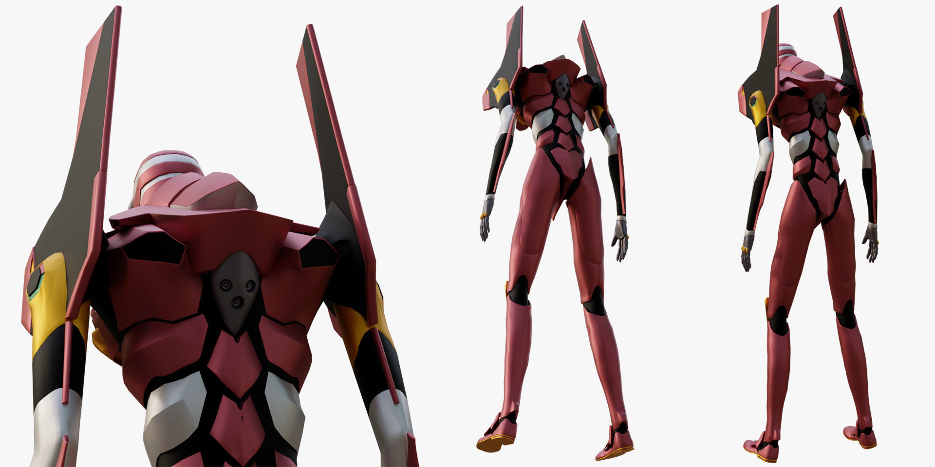 Rigged Units Eva Full Pack Neon Genesis Evangelion 3D Model Collection | CGTrader