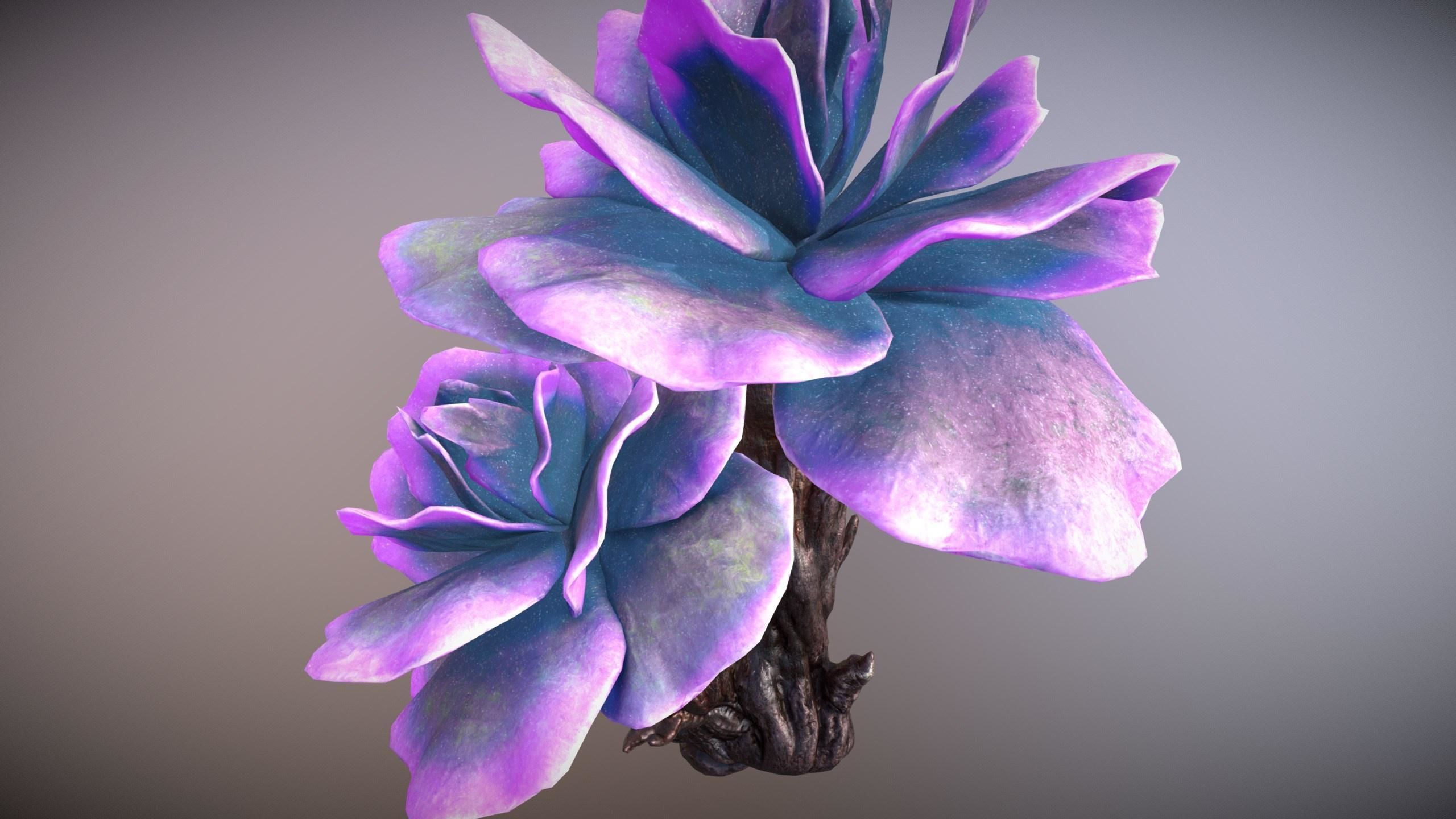 3D model Alien Fantasy Plant - Flower Tree VR / AR / low-poly | CGTrader