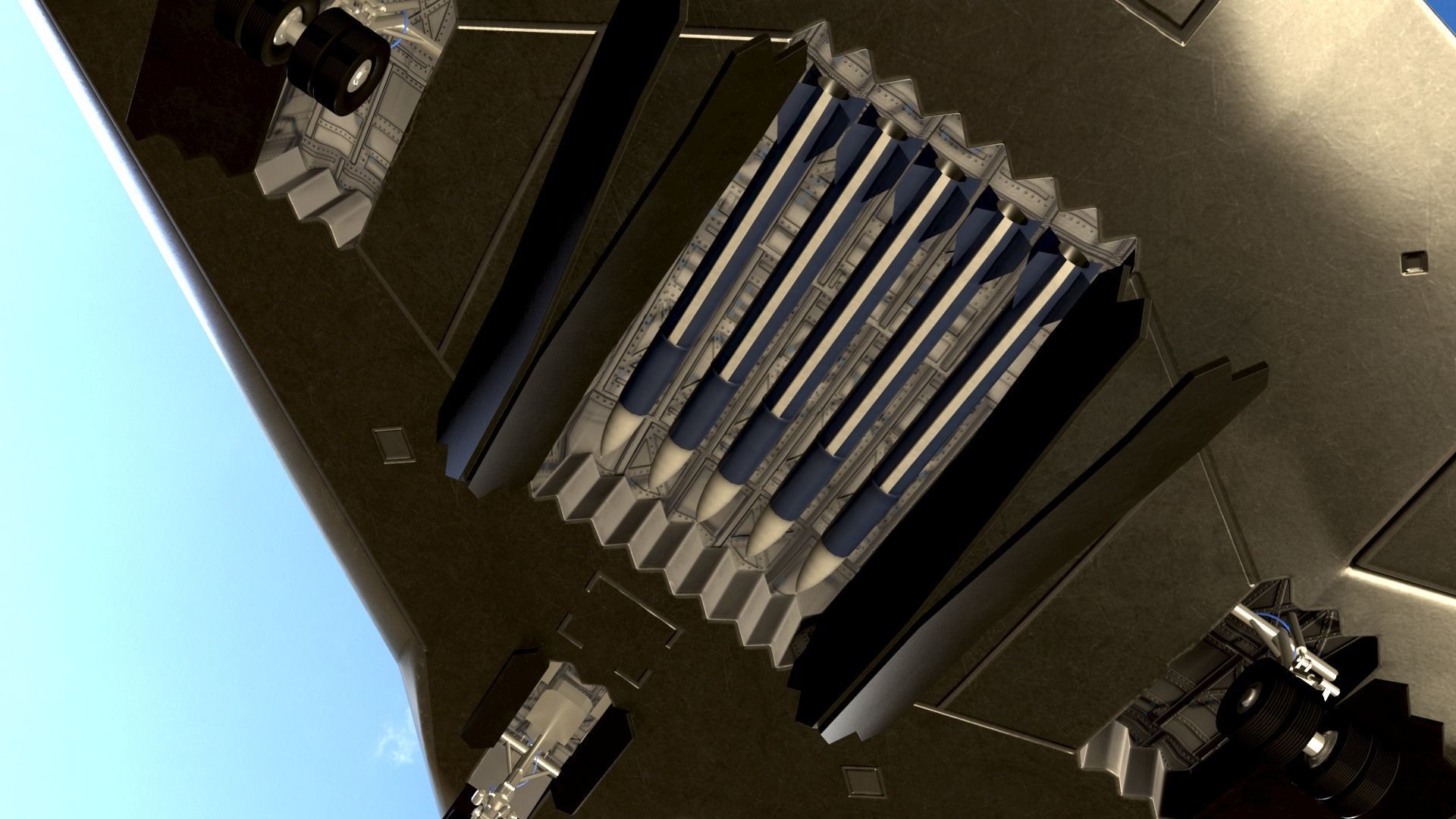 H20 bomber 3D model rigged | CGTrader