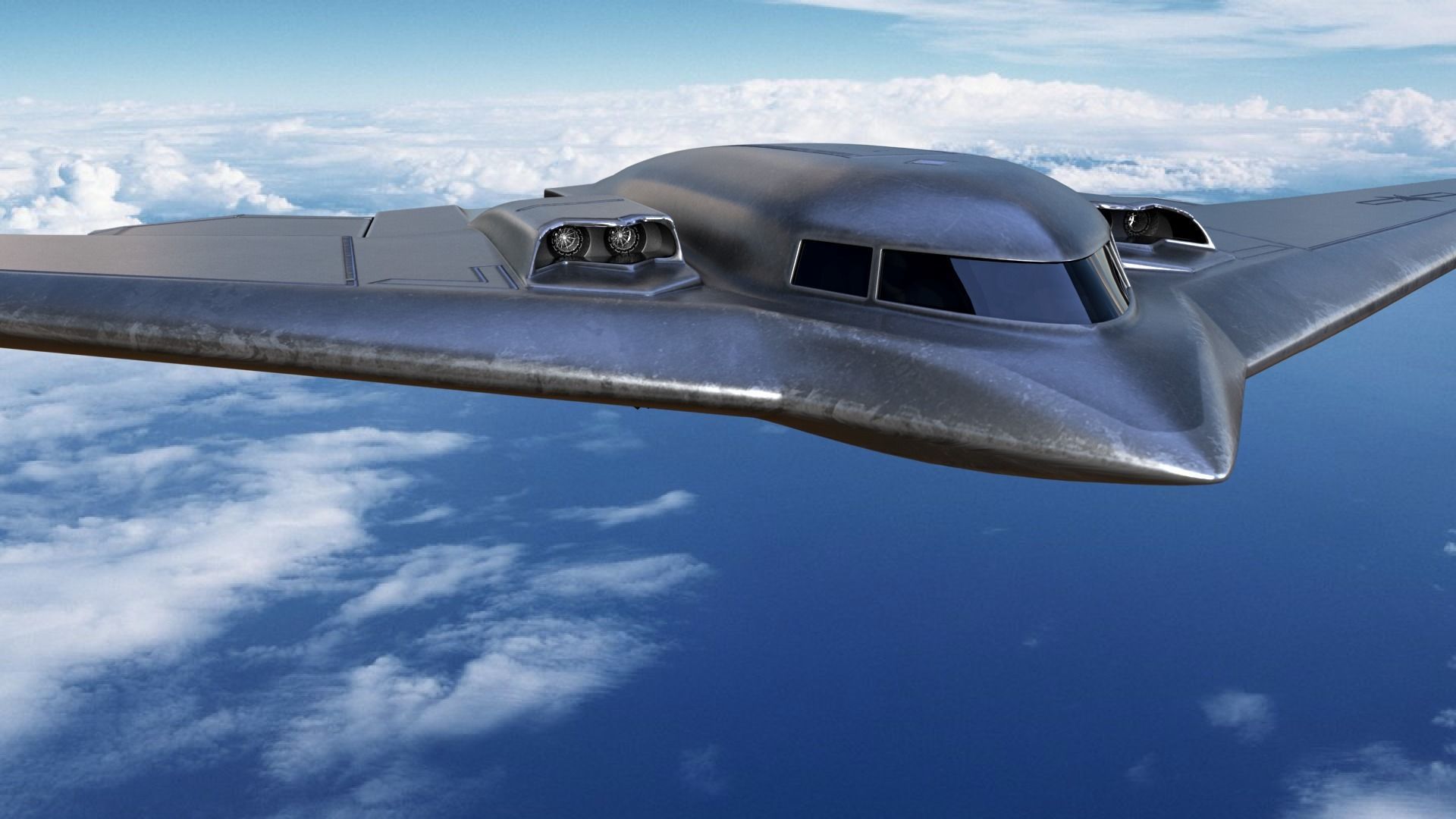 H20 bomber 3D model rigged | CGTrader