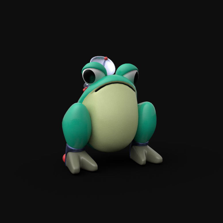 3D model GunBound A-frog VR / AR / low-poly | CGTrader