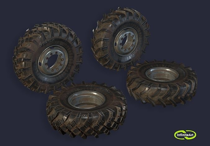 3D model Car Tires VR / AR / low-poly | CGTrader