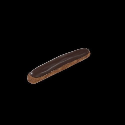 chocolate eclair 3D model | CGTrader