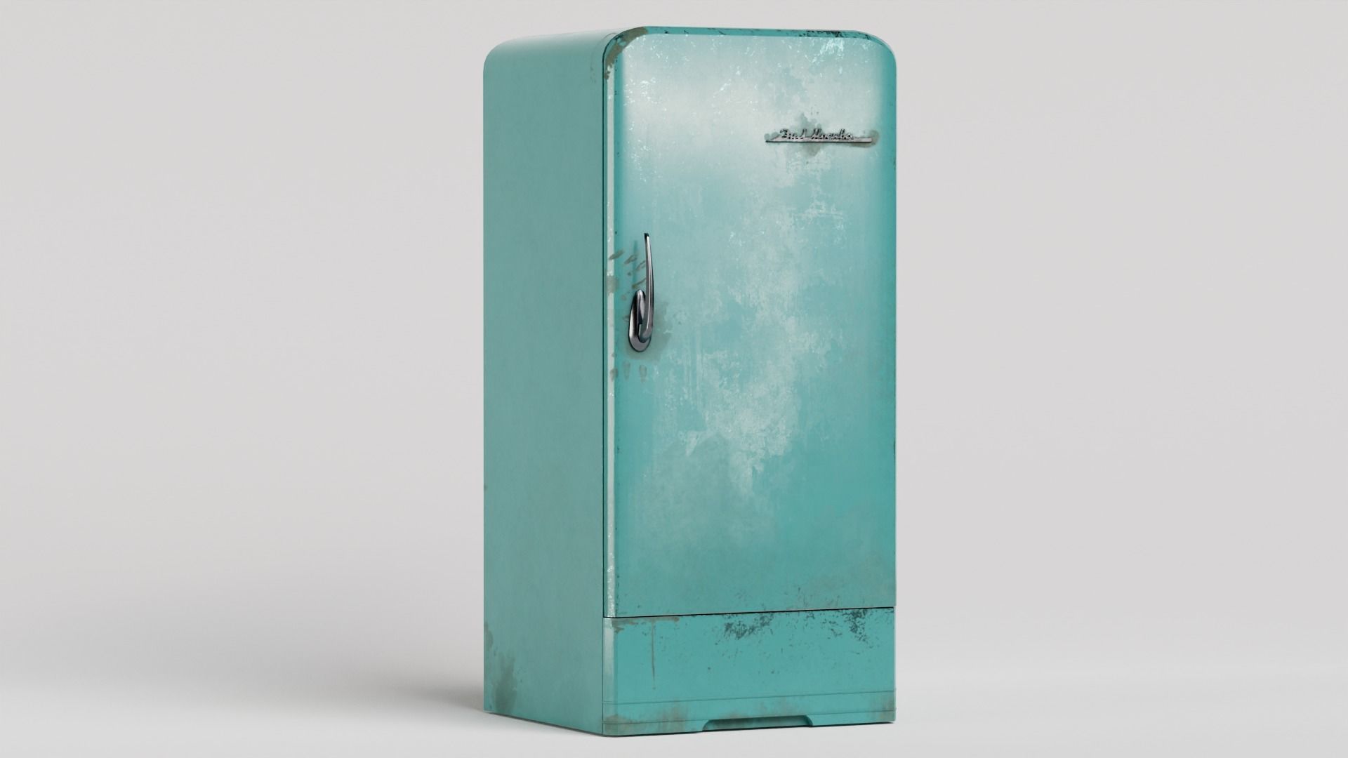 3D model Soviet vintage fridge Zil Moskva 9 Color Variants np1 VR / AR ...