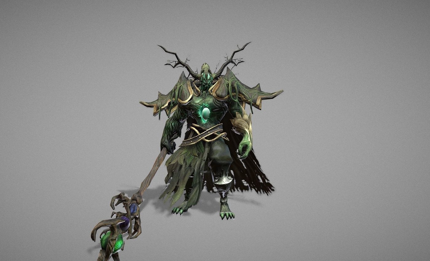 3D model Necromancer Wizard Shaman VR / AR / low-poly | CGTrader