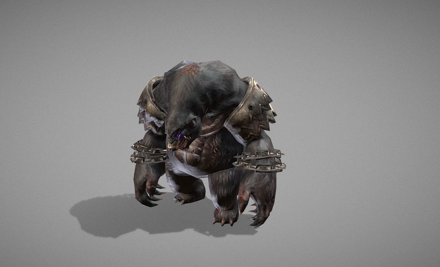 3D model Beast Bear Creature VR / AR / low-poly | CGTrader