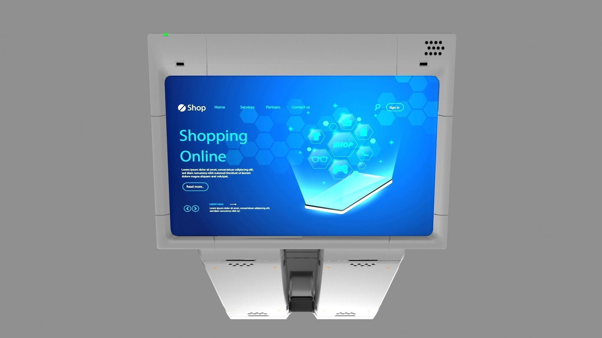 3D model Sci-fi Terminal2 VR / AR / low-poly | CGTrader