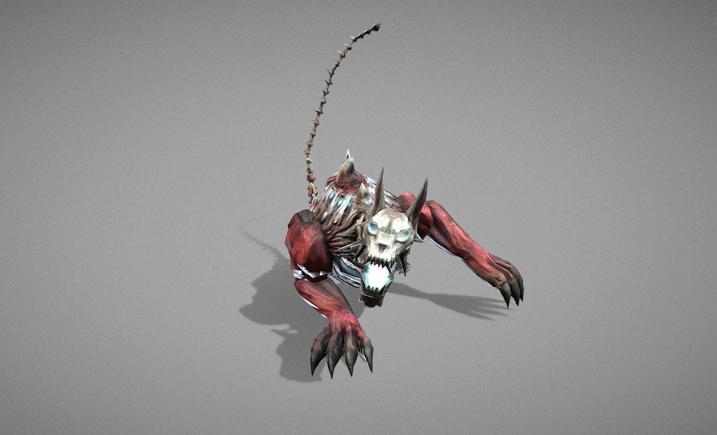 3D model Hellhound Myth VR / AR / low-poly | CGTrader