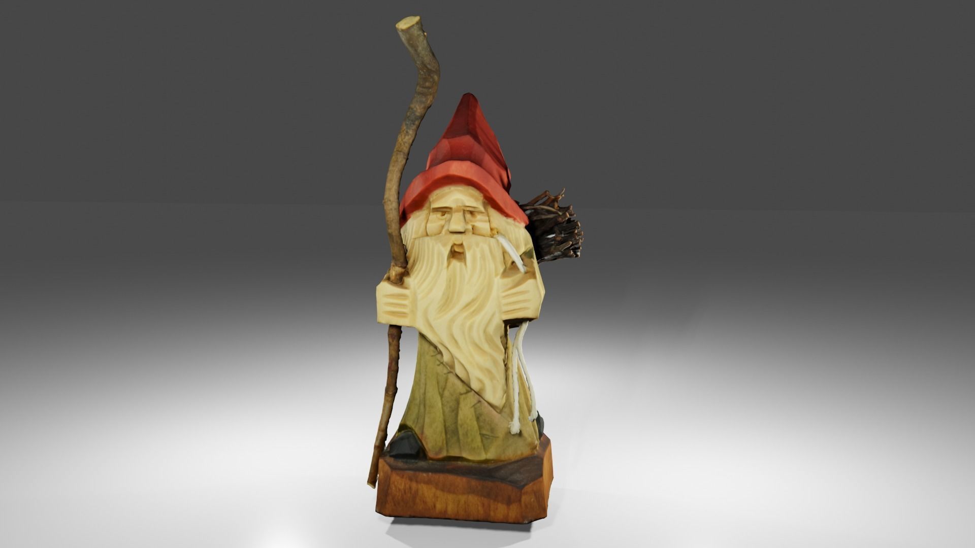Wooden Wizard 3D model | CGTrader