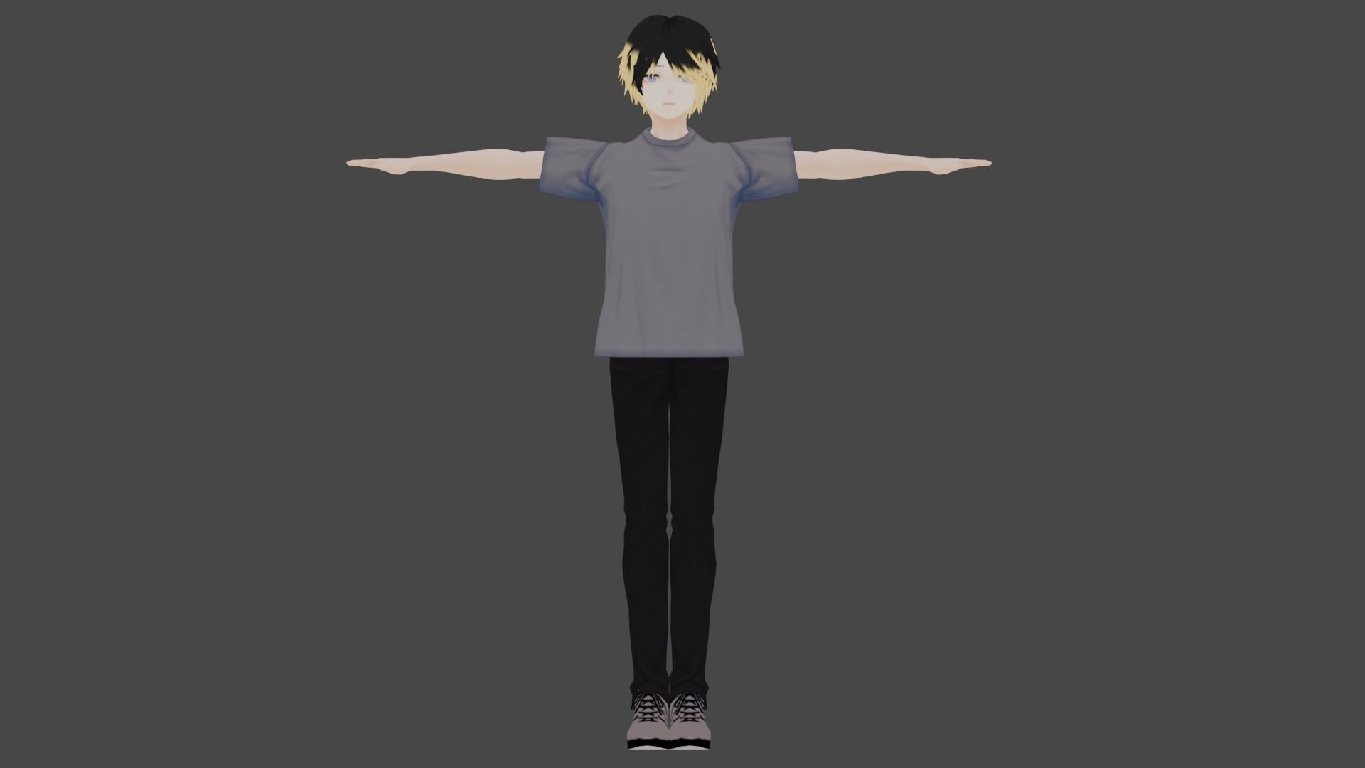 3D model 3D low poly male avatar for vrchat vtubing and also for gaming ...